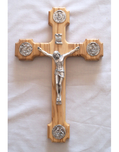 Four Evangelists wall crucifix 24cm / 9.6in
